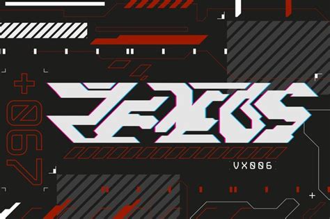 Premium Vector Cyberpunk Theme Flat Text And Futuristic Background