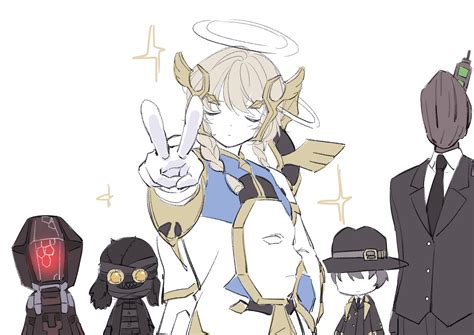 Baral White Fixer Pale Fixer Red Fixer And Black Fixer Project Moon And 1 More Drawn By