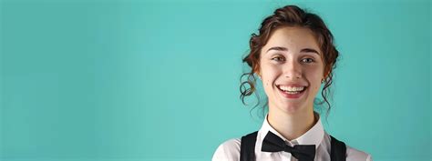 Friendly Concierge Greeting Customers At The Front Desk With A Warm