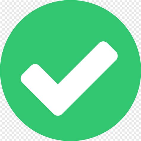 Галочка белая Png без фона