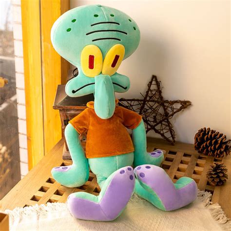 Genuine Cartoon Anime Squidward Doll Plush Toy Doll Model Desktop Cake Decoration Small