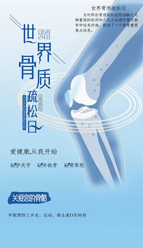 世界骨质疏松日海报