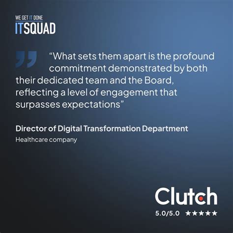 It Squad On Linkedin Clientreview Webdevelopment Healthcare