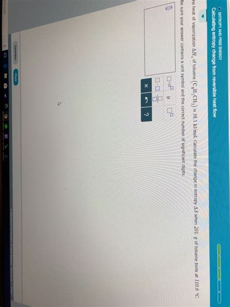 Solved ENTROPY AND FREE ENERGY Calculating Entropy Change Chegg