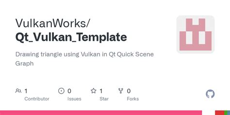 github vulkanworks qt vulkan template drawing triangle using vulkan