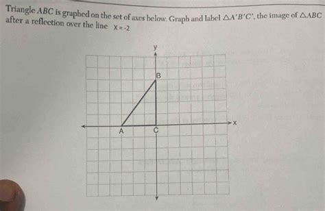 Triangle ABC Is Graphed On The Set Of Axes Below Graph And Label A B C The Image Of Math