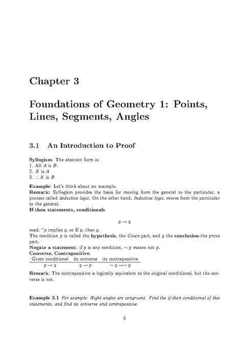 Lecture 3 Cfgjhkbjlnk Chapter 3 Foundations Of Geometry 1 Points