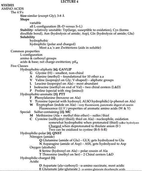 Biochemistry Lectures