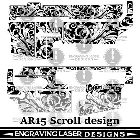 Engraving Laser Designs Ar15 Scroll Design Inspire Uplift