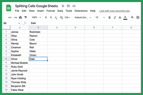 How To Split Cells In Google Sheets Classical Finance