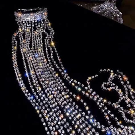 Badu Bg Пълна верига с кристали за глава Фиби Щипка за коса Бижута за глава Луксозен дълъг