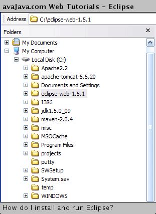 How Do I Install And Run Eclipse Web Tutorials Avajava