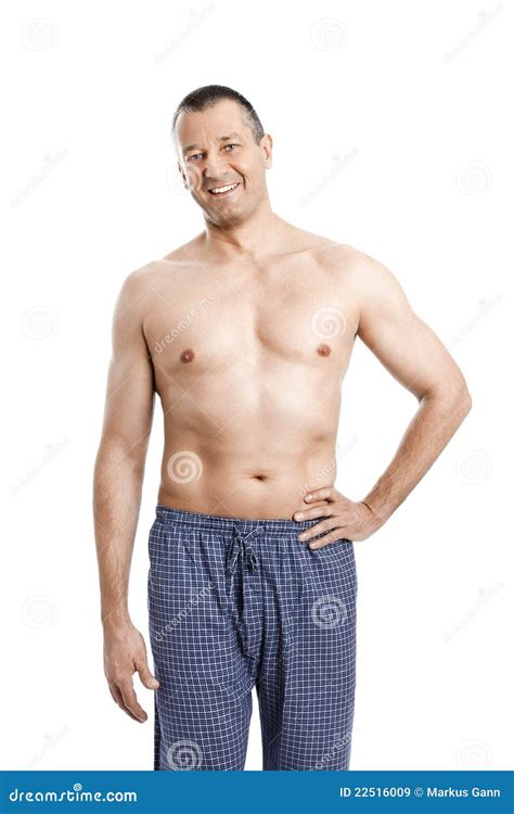 Hombre En Pijamas Imagen De Archivo Imagen De Soporte 22516009