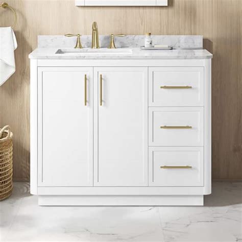 Sink On Left Side Bathroom Vanities The Home Depot