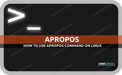 Apropos Command In Linux With Examples Linux Command Line Tutorial