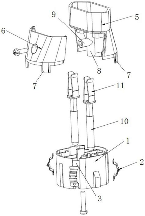 一种带自锁的欧式转换插头的制作方法