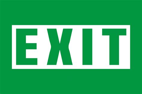 Free Exit Sign Template To Edit Online