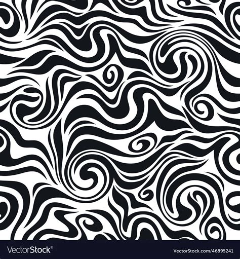 Seamless Pattern Abstract Wave Texture Royalty Free Vector