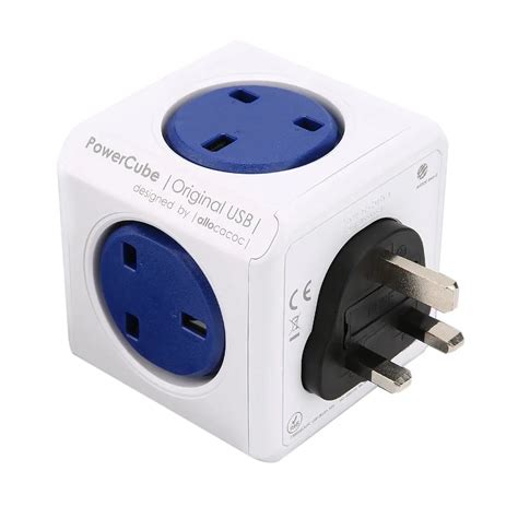 Usb Powercube Socket Adapter Wall Mount Magic Cube Uk Plug Multi Outlets Power Strip Extension