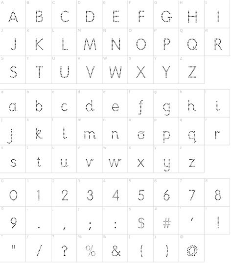 National Primary Dotted Font Download