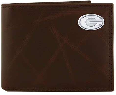 Wrinkle Leather Bifold Wallet Georgia Concho Dallas Wayne Boot Company