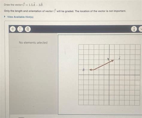Solved Draw The Vector C A B Only The Length And Chegg Com