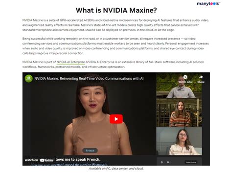 Nvidia Maxine And 61 Maxine
