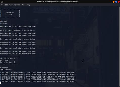 Github Lolenseu Duco Miner A Software For Mining Duino Coin