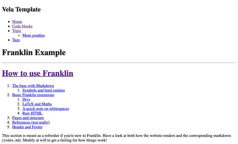 Template Not Applied To Site Generated By Franklinjl General Usage Julia Programming Language