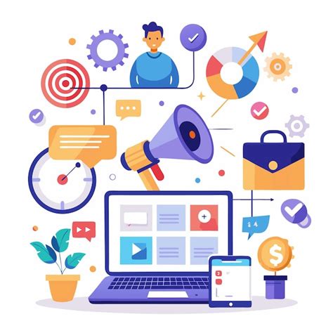Creative Concept Illustration For Design And Marketing Visualizing