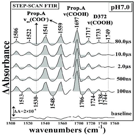 Time Resolved Step Scan Fourier Transform Infrared Trs 2 Ftir Download Scientific Diagram
