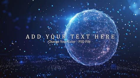 Abstract Sphere Of Interconnected Points Premium Ai Generated Psd