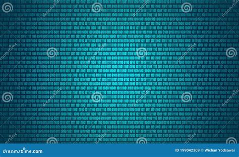Abstract Of Binary Computer Code Background Digital Data And Secure