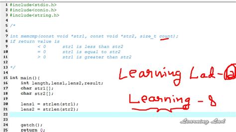 089 89 Memcmp Function In C Programming Language Video Tutorial Youtube 089 89 Memcmp Function In C Programming Language Video Tutorial Youtube