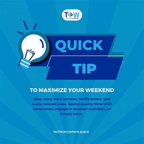 Tech Everywhere On Linkedin Techeverywhere Weekendtip Unplugandrelax Qualitytime