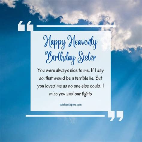 25 Heartfelt Happy Birthday In Heaven Sister Wishes