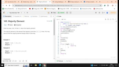 Day 34 Of 50 Of 50 Majority Element Challenge Yaser Viqar Posted On