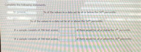 solved complete the following statements in general of