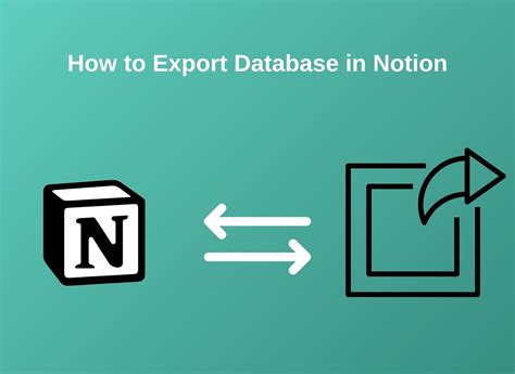How To Export Notion Database To Excel Google Sheets Or PDF