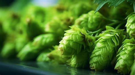 Premium Ai Image Fresh Hops Form Farm