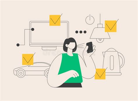 Voice Control Abstract Concept Vector Illustration Stock Vector Illustration Of System