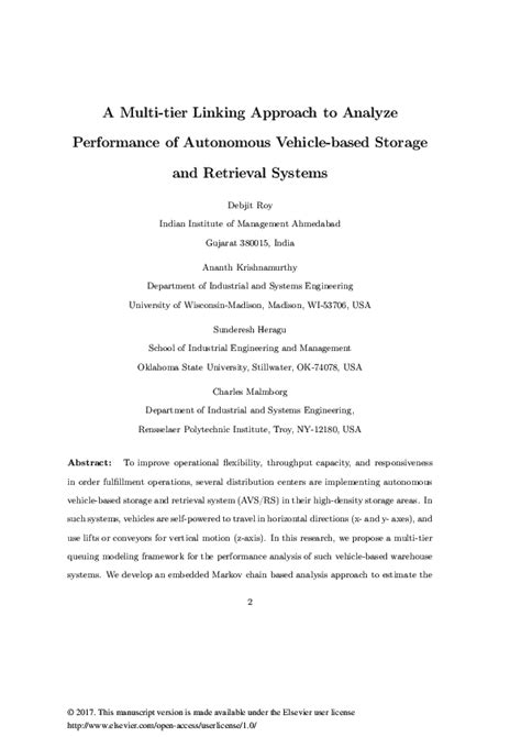 Pdf A Multi Tier Linking Approach To Analyze Performance Of