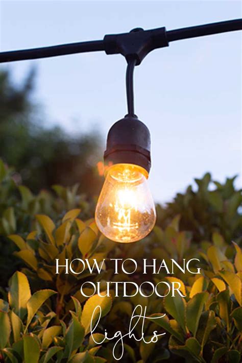 How To Hang Outdoor String Lights Happy Happy Nester