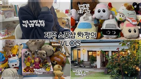 소품샵 사장 브이로그 자영업 현실 제주도 비수기인가 택배포장 Asmr 제주 다정이네 김밥 카페 용소담 모루카