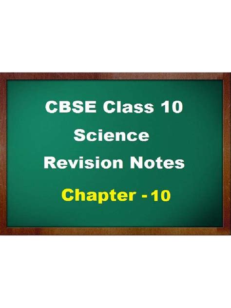 Class10 Sci Chapter10 Notes Pdf
