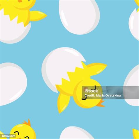 노란 닭고기와 달걀행복 부활절 원활한 패턴 봄 시즌 휴일 따옴표와 카드 배너 포스터 머그잔 스크랩북 베개 케이스 전화 케이스 및 옷 디자인에 대한 문구 개체 그룹에 대한