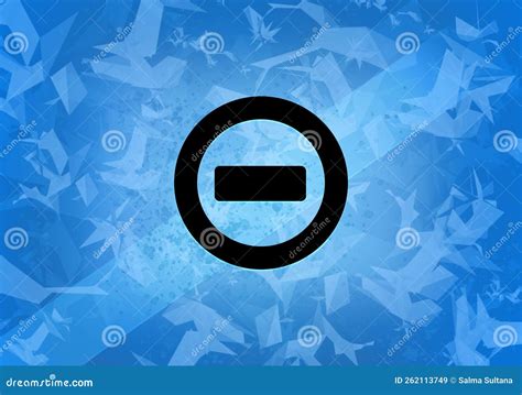 Error Aesthetic Abstract Icon On Blue Background Royalty Free Cartoon