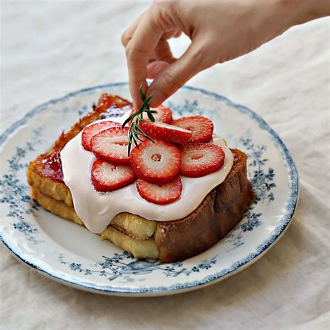 딸기 크림치즈 오픈 토스트 우리의식탁 레시피 Recipe Food Food Photo Recipes