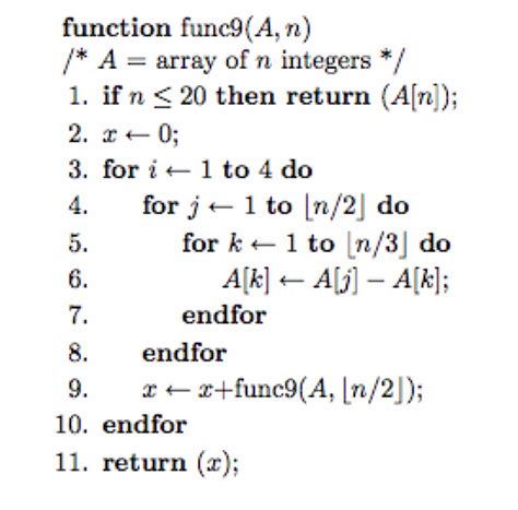 Write A Recurrence Relation Describing The Worst Case