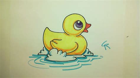 Learn How To Draw A Cute Rubber Ducky Icanhazdraw Youtube
